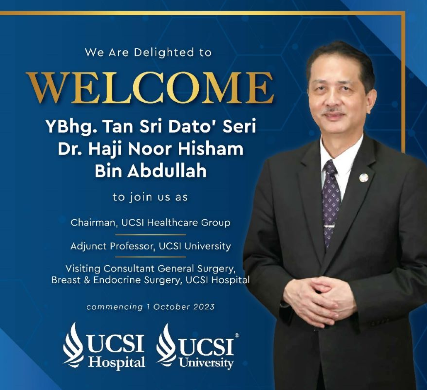 Dr Noor Hisham Abdullah dilantik Pengerusi Kumpulan Kesihatan UCSI – Corporate Kini